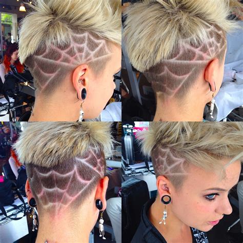 18 Spider Web Hair Ideas Hair Tattoos Shaved Hair Designs Hair Designs