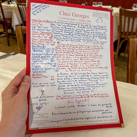 Chez Georges By Meg Zimbeck Paris By Mouth