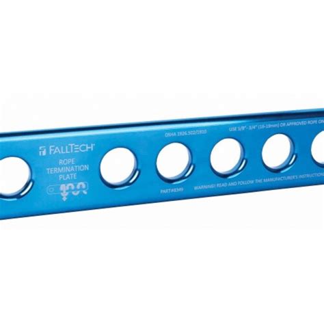 Falltech Rope Termination Plate10 In Hblue 8349 1 Harris Teeter