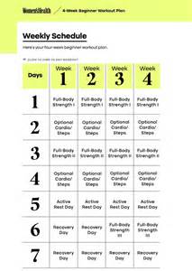 Free Printable Workout Plans For Beginners Eoua Blog