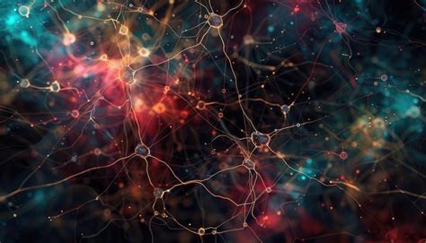 Abstract Neural Network Background Premium Ai Generated Image