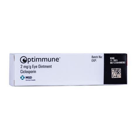 Buy Optimmune 2mgg Eye Ointment From £3699 Uk Pets