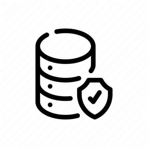 Security Database Protected Correct Shield Icon Download On