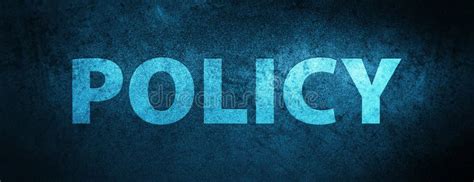 Policy Special Blue Banner Background Stock Illustration Illustration