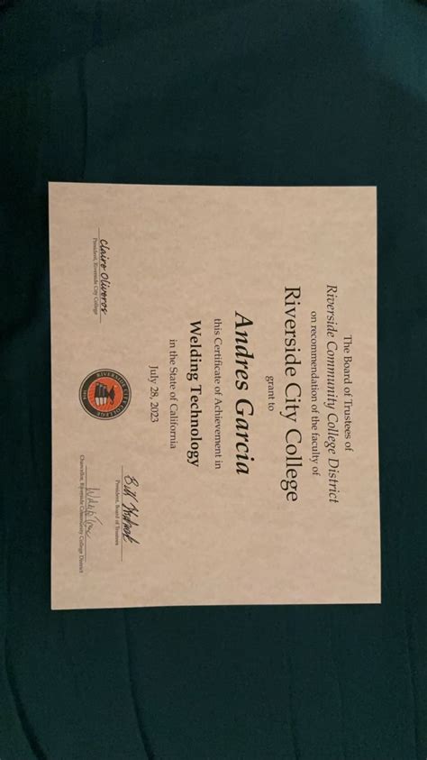 Andres Garcia On Linkedin Welding Certification From Rcc