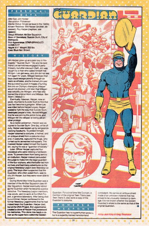 Guardian All Star Squadron Dc Comics Characters Dc Comics Heroes Dc