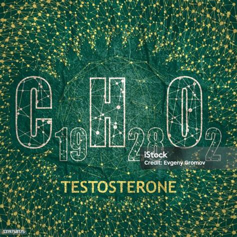 Formula Hormon Testosteron Tekstur Grunge Material Batu Ilustrasi Stok