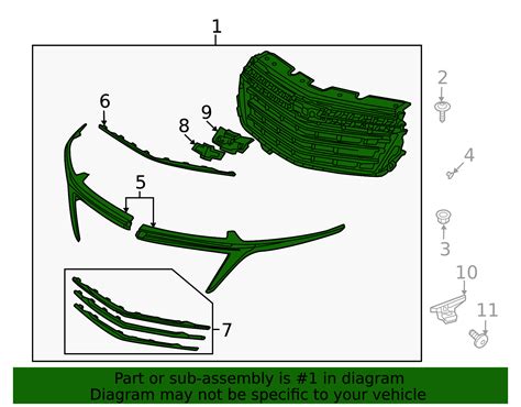 2022 2024 Chevrolet Equinox Grille Assembly 85573300 Gm Parts Center