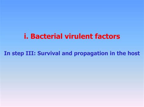 Ppt Bacterial Infection And Pathogenesis Factors And Transmission