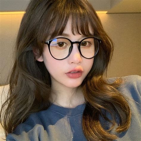 Tr90 Cute Round Glasses Frame Girl Ins No Makeup Plain Glasses Men Eyewear Cute Decorative