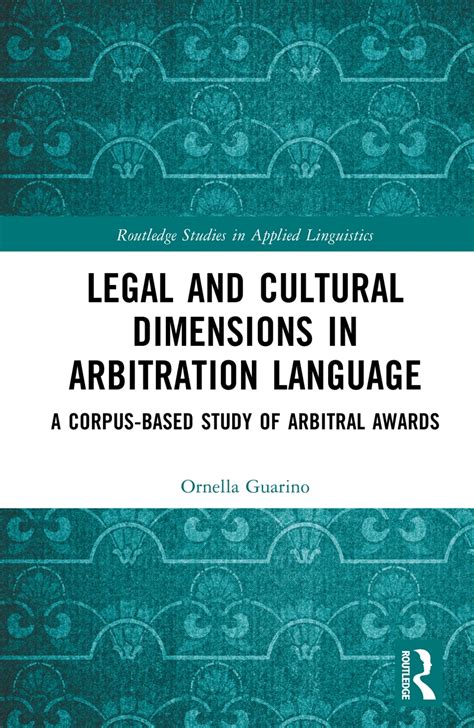 Buy Legal And Cultural Dimensions In Arbitration Language Online Sanity
