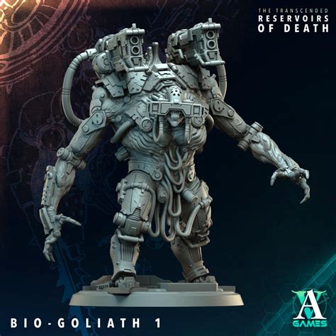 3d Printed Bio Goliath By Archvillain Games Etsy