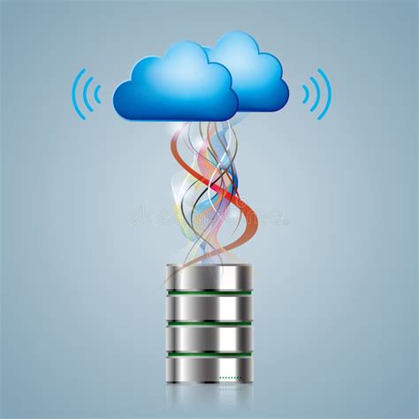 Cloud Computing And Networking Design Concept Stock Vector