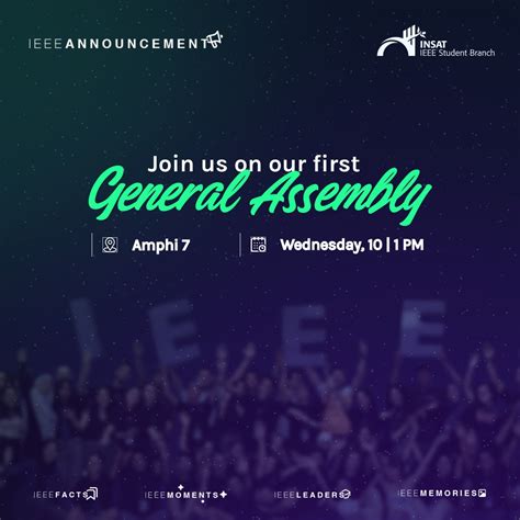 Ieee 📅 Join Us Tomorrow At 1300 For Our General Assembly 🤝 Discover