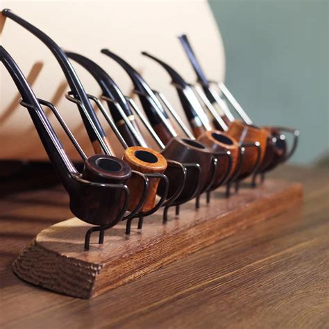 1pc Pipe Stand Smoking Pipe Accessories 6 Pipes Rack Safer And More
