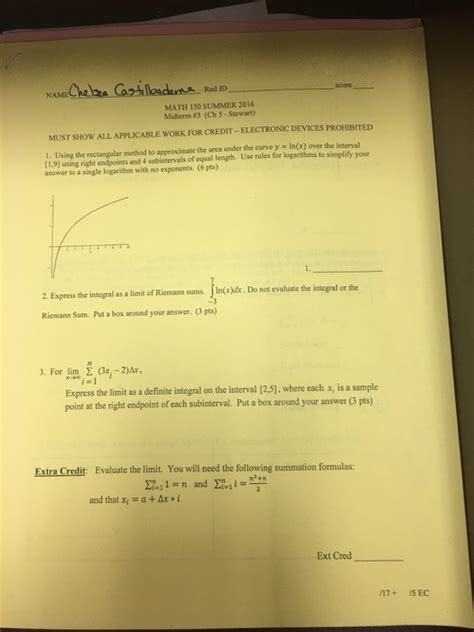Solved Using The Rectangular Method To Approximate The Area