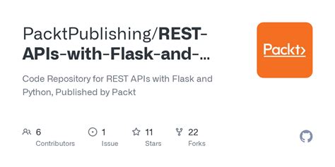 Github Packtpublishingrest Apis With Flask And Python Code