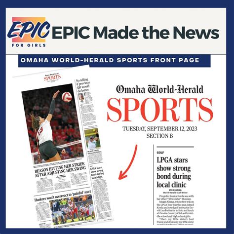 We Made The Omaha World Heralds Front Page Of The Sports Section A