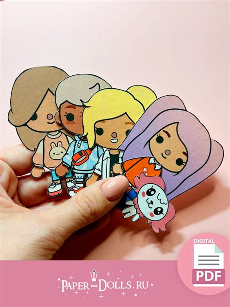 Paper Doll Toca Boca At Home