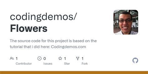 GitHub Codingdemos Flowers The Source Code For This Project Is Based On The Tutorial That I