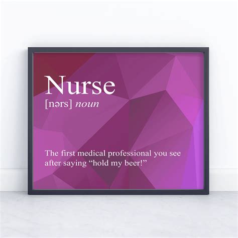Nurse Snarky Definition Print 8x10 Because Science