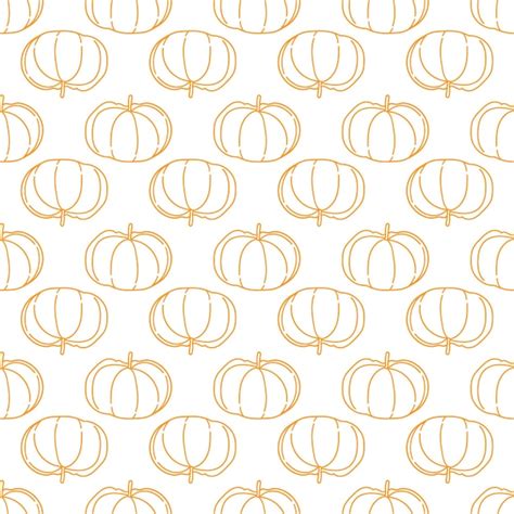 Premium Vector Seamless Minimalist Vector Pumpkin Background