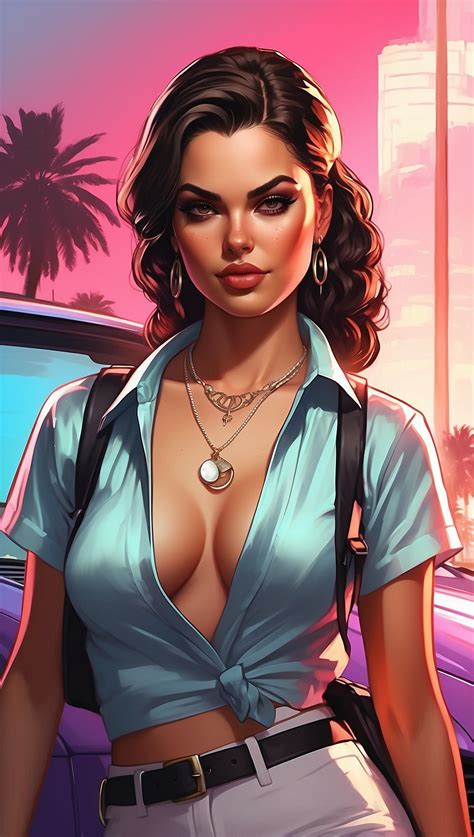 Gta 6 Lucia Character Wallpaper By Thehackerart On Deviantart