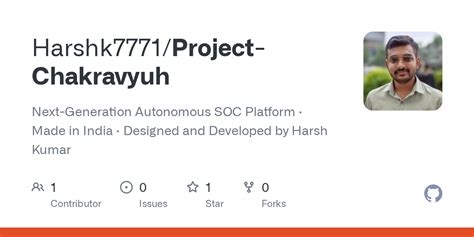 Github Harshk7771project Chakravyuh Next Generation Autonomous Soc