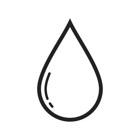 Drop Watter Outline Icon 13296468 Vector Art At Vecteezy