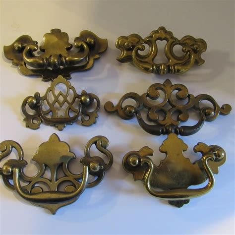 Drawer Pulls Brass Etsy