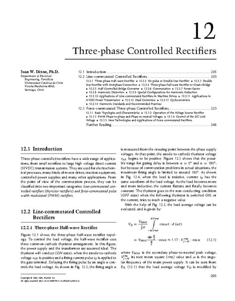 12 Three Phase Controlled Rectifiers Concepts From Power Electronics