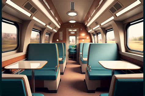 Premium Photo Inside A Modern Passenger Train
