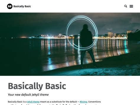 Jekyll Theme Basically Basic By Mmistakes A Jekyll Template Built