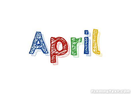 April Logo Free Logo Design Tool From Flaming Text
