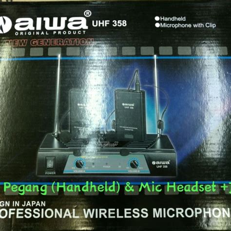 Jual Mic Pegang Jepit Wireless Aiwa Uhf Naiwa Headset Bando Bkn Na Jakarta Utara