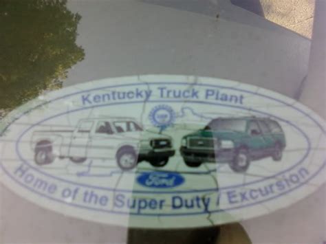 Final Assembly Plant Windshield Sticker Page 12 Ford Truck Enthusiasts Forums