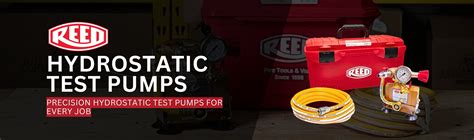 Reed Hydrostatic Test Pumps