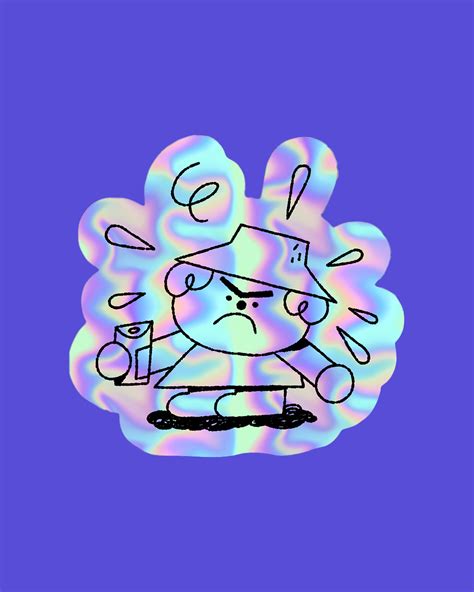 Grumpy Sticker I Booooooom Create Inspire Community Art Design Music Film