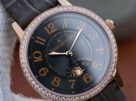 积家约会系列3442450黑盘女表复刻版 表城品鉴