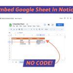 How To Embed Google Sheet In Notion Go From Zero To Pro Focused Bee