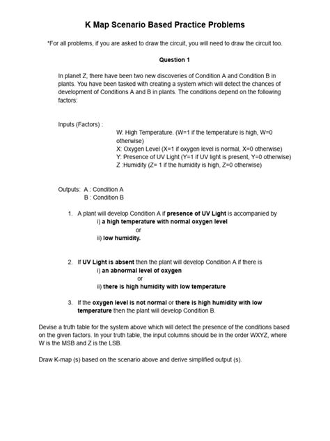 K Map Practice Problems And Solutions Pdf