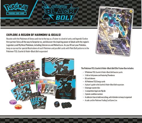Pokémon Tcg Scarlet And Violet— Black Bolt Elite Trainer Box