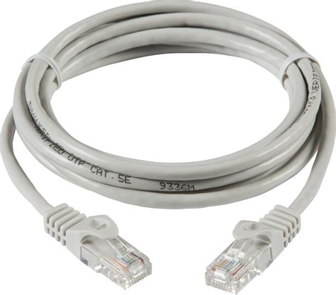 Data Cat5g 3m Rj45 Cat 5 Patch Lead 3 Metre Grey Etc Electrical