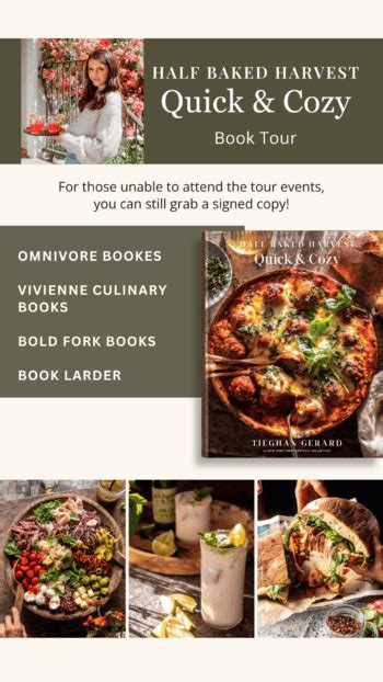 Nine Favorite Things Book Tour Edition Half Baked Harvest