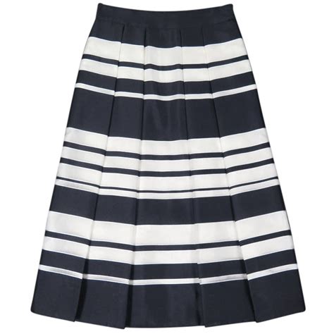 Kate Spade New York Cape Stripe Organza Skirt Evachic