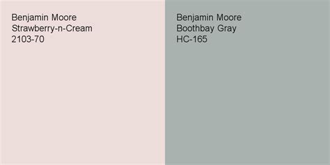 Benjamin Moore Strawberry N Cream Vs Benjamin Moore Boothbay Gray