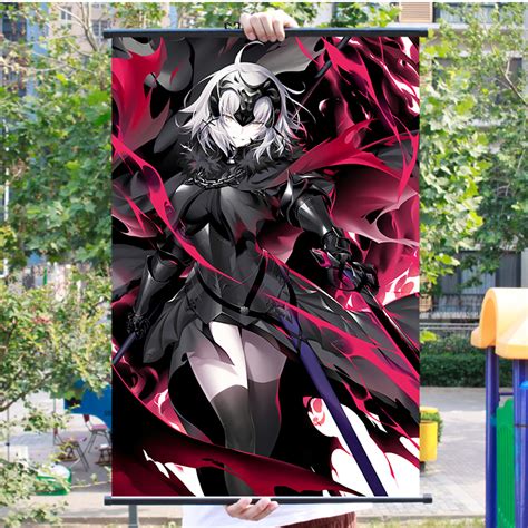 Fate Saber Fgo黑贞超大动漫海报墙纸壁纸挂画集二次元周边051 虎窝淘