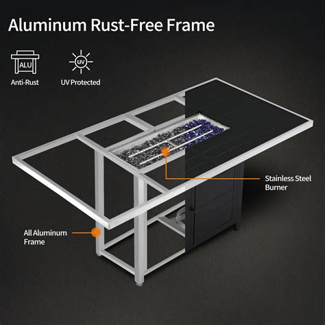 Dining Fire Pit Table Pizzello