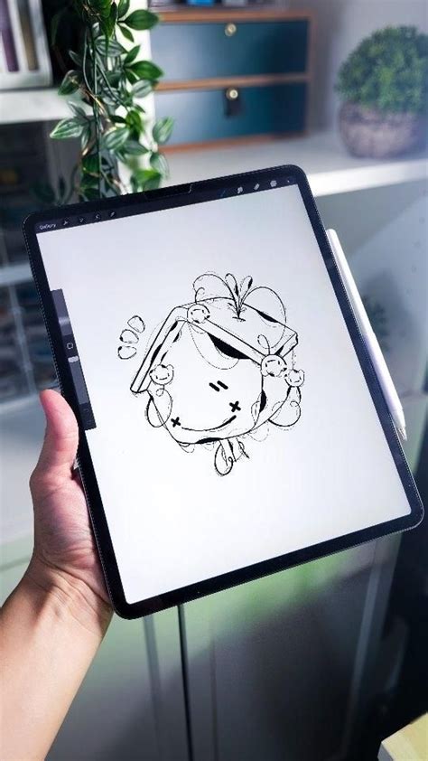 Inking With Me A Cutie Character 🎨 ️ ️ 🍃the Brush I Use Is From Inking Day Pack Perfect Smooth