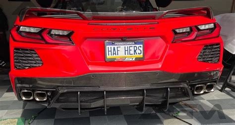 Agm C8 Corvette Visible Carbon Fiber Rear Diffuser Fins — American